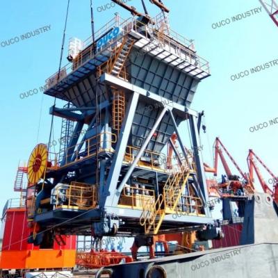 China Mobile Cyclone Filter Eco Hopper Bulk Material Dust Proof Port 750TPH for sale