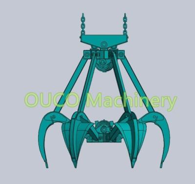China 6 CBM Mechanical Grab Bucket for sale