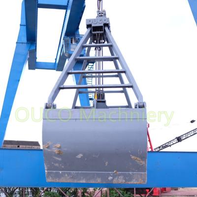 Cina secchio meccanico materiale in serie della gru a benna della copertura superiore del ³ di 8t 3m in vendita