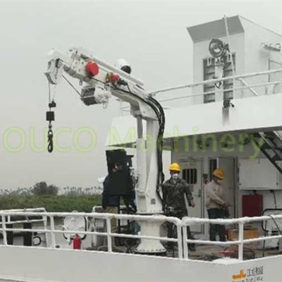 Cina gru idrauliche telescopiche della piattaforma della nave da 360 gradi 1t in vendita