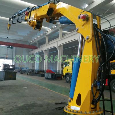 China Hydraulic 1.5t 10m Marine Deck Crane Foldable Knuckle Boom for sale