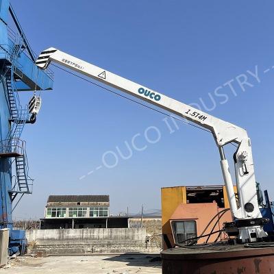 중국 작은 사이즈 스위들 1.5t 4m 해양 크레인 망원성 붐 판매용