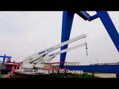 het Voetstukkraanbalk van 2T 5M Yacht Crane Telescoping Boom Crane Yacht