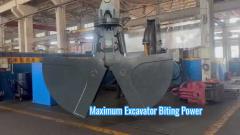 OUCO 3.5 CBM Hydraulic Rotating Excavator Clamshell Grab Test
