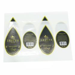 Cina Il modello che stampa l'autoadesivo del vino identifica 0.13mm etichette autoadesive della bottiglia di vino in vendita
