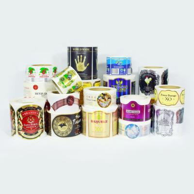 Cina L'autoadesivo del vino di CMYK BOPP identifica Logo Stickers For Packaging su ordinazione in vendita