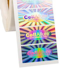 China Cor holográfica feita sob encomenda das etiquetas CMYK do vinil da anti moeda falsa/cor de Pantone à venda