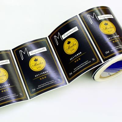 Cina FDA ha personalizzato l'autoadesivo Logo Labels che autoadesivo dell'etichetta del vino l'OEM accetta in vendita