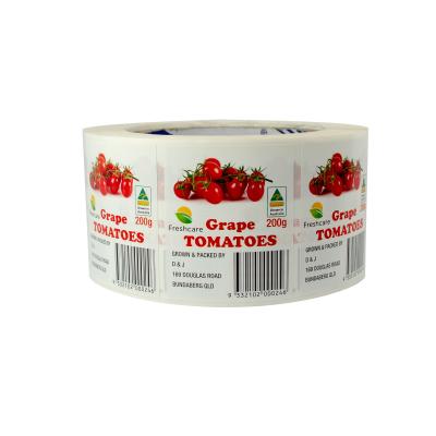 中国 光沢度の高い注文の食糧ラベル 販売のため