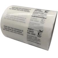 China Round Printed Barcode Labels  Biodegradable Food Packaging Label Roll for sale