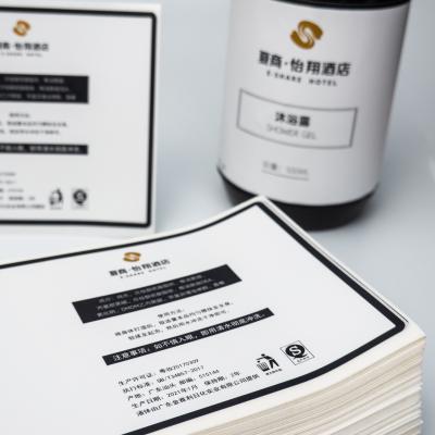 Cina Stampa adesivi per trucco personalizzati per la cura della pelle Adesivo per etichetta di imballaggio per bottiglie cosmetiche private in vendita