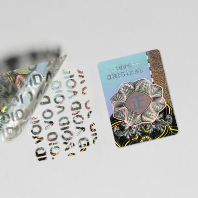 China Etiquetas adhesivas de holograma de código QR de número de serie con entrega más rápida en venta
