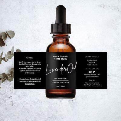 Cina Adesivo personalizzato in vinile trasparente con stampa di etichette per barattoli cosmetici in vendita