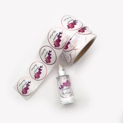Cina Rotolo di stampa adesivo per sigillatura di bottiglie di profumo opaco con etichetta cosmetica personalizzata adesiva privata in vendita