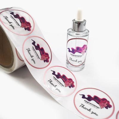 Cina Rotolo di stampa adesivo per sigillatura di bottiglie di profumo opaco con etichetta cosmetica personalizzata adesiva privata in vendita