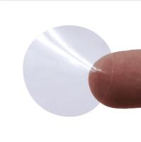 China Vinyl Transparent Clear Round Sticker Label Personalized Printable for sale