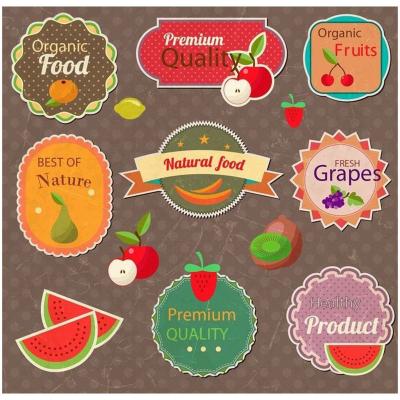 Cina Adesivo impermeabile per etichette di frutta e verdura per imballaggi personalizzati in vendita