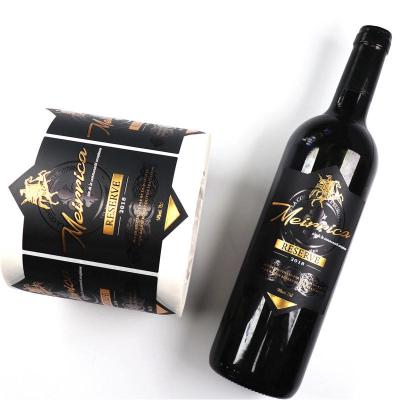 Cina La stagnola di diritti speciali di prelievo strutturata su ordinazione che timbra la bottiglia di vino impermeabile identifica le etichette di embossment per la bottiglia di vetro in vendita