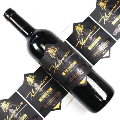 Cina La stagnola di diritti speciali di prelievo strutturata su ordinazione che timbra la bottiglia di vino impermeabile identifica le etichette di embossment per la bottiglia di vetro in vendita