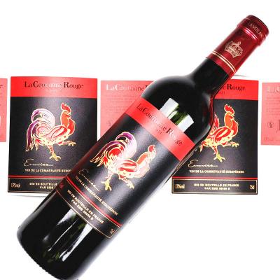 Cina autoadesivo adesivo dell'etichetta del metallo dell'etichetta/autoadesivo del vino del peltro per la bottiglia in vendita