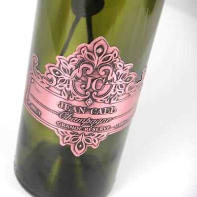 Cina La stampa elegante dell'autoadesivo ha impresso l'etichetta professionale di alluminio di rame del vino di logo di progettazione in vendita