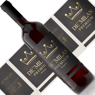 China etiquetas de tipo vermelhas de alta qualidade feitas sob encomenda do vinho do uísque 750ml da etiqueta à venda