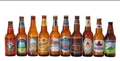 Cina etichette su misura della bottiglia di birra, etichette di plastica della bottiglia di acqua, etichette del vino in vendita