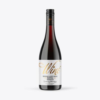 Cina L'autoadesivo adesivo su ordinazione della bottiglia di vino identifica l'etichetta nera personale della bottiglia di vino in vendita