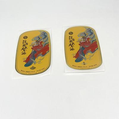 中国 Gloss Varnis Printed Self Adhesive Sticker Private Wine Labels For Bottles Pantone Color 販売のため