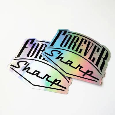 China Douane die Waterdichte Vinyl de Matrijzenbesnoeiing Logo Sticker drukken van Stickers Zelfklevende pvc Te koop