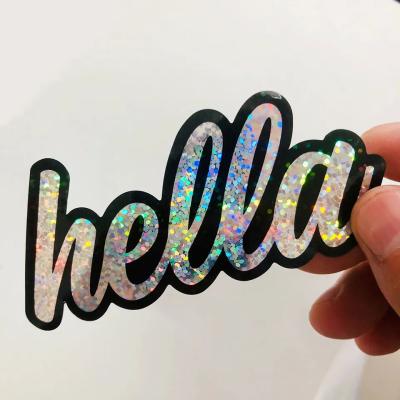 China Douane die Waterdichte Vinyl de Matrijzenbesnoeiing Logo Sticker drukken van Stickers Zelfklevende pvc Te koop