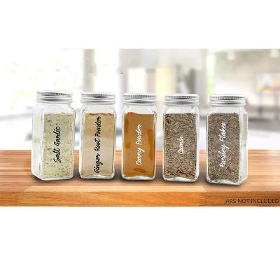 China Customizable Transparent Clear Labels Water Resistant For Containers Jar en venta
