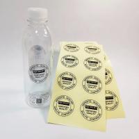 China Glossy Lamination Custom Jar Label Round Shape With Color Printing for sale
