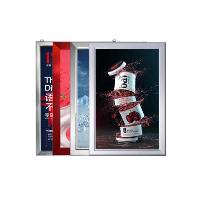China Aluminum Poster Slim LED Snap Frame Light Box Square For Advertising Diaplay for sale