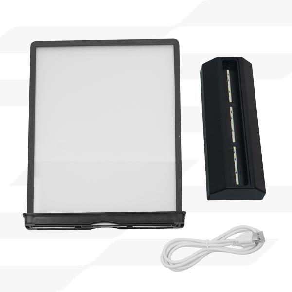 Quality Rechargeable A4/A5 LED Table Light Box Double Sided Desktop Illuminated Menu for sale