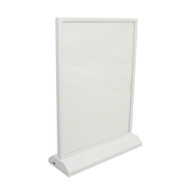 China Desktop Rechargeable Double Side Advertising LED Light Box Price List Menu Board for sale
