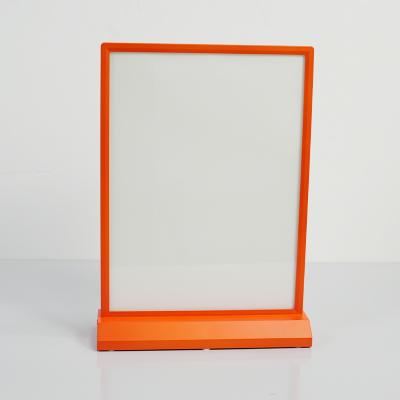 Quality Desktop Rechargeable Double Side Advertising LED Light Box Price List Menu Board for sale