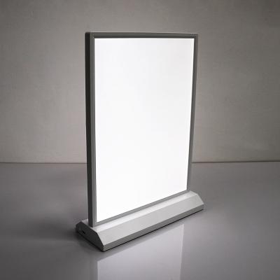 Quality A4 A5 Desktop LED Advertising Light Box Rechargeable Menu Sign Board for sale