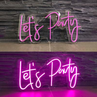 China Outdoor Waterproof Neon Sign Customized For Wall Decor Wedding Birthday Party for sale
