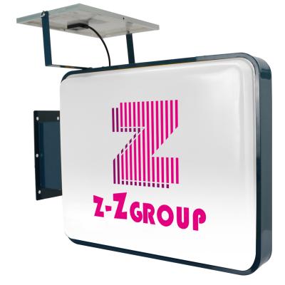 Quality Customized Solar Power Light Box LED Sign For Shop Advertising for sale