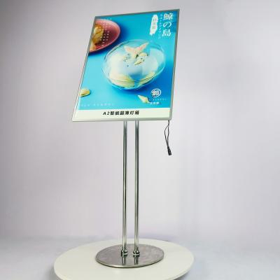 Quality 10mm Tempered Glass Lightbox Advertising Display For Mall Restaurant for sale