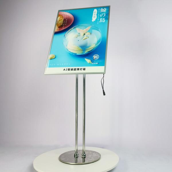 Quality 10mm Tempered Glass Lightbox Advertising Display For Mall Restaurant for sale