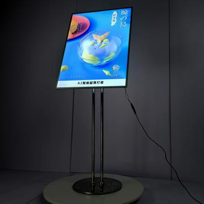 Quality 10mm Tempered Glass Lightbox Advertising Display For Mall Restaurant for sale