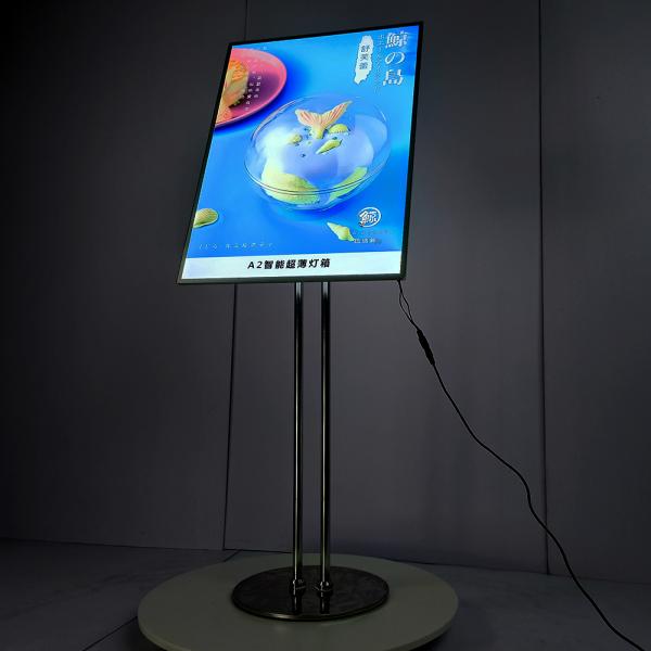 Quality 10mm Tempered Glass Lightbox Advertising Display For Mall Restaurant for sale