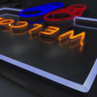 China Waterproof Acrylic Neon Sign Size Customized LED Neon Light Signs for sale