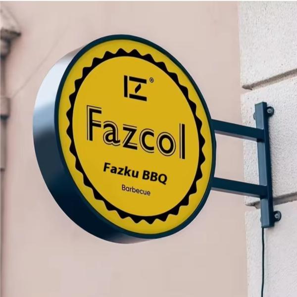 Quality Outdoor Shop Sign Acryic LED Light Box Customized Size / Shape For Advertising for sale