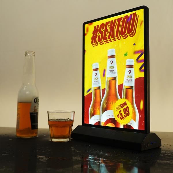 Quality Rechargeable Double Sided LED Light Box A4 A5 Desktop Tempered Glass Light Box for sale