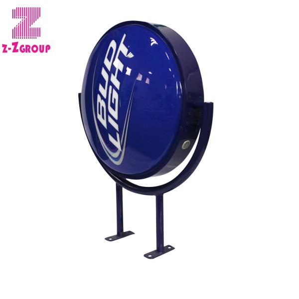 Quality Round Rotating LED Light Box Adsvertising Vacuum Formed Acrylic LED Light Sign for sale