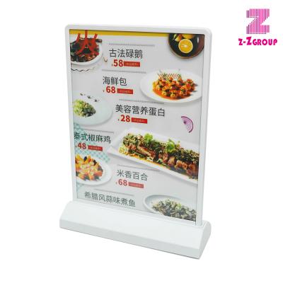 China A4 A5 Desktop LED Advertising Light Box Rechargeable Menu Sign Board for sale