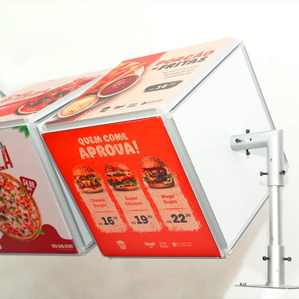 Quality Aluminum Frame Fabric Light Box Customized For Advertising Sign Display / Railway Station for sale